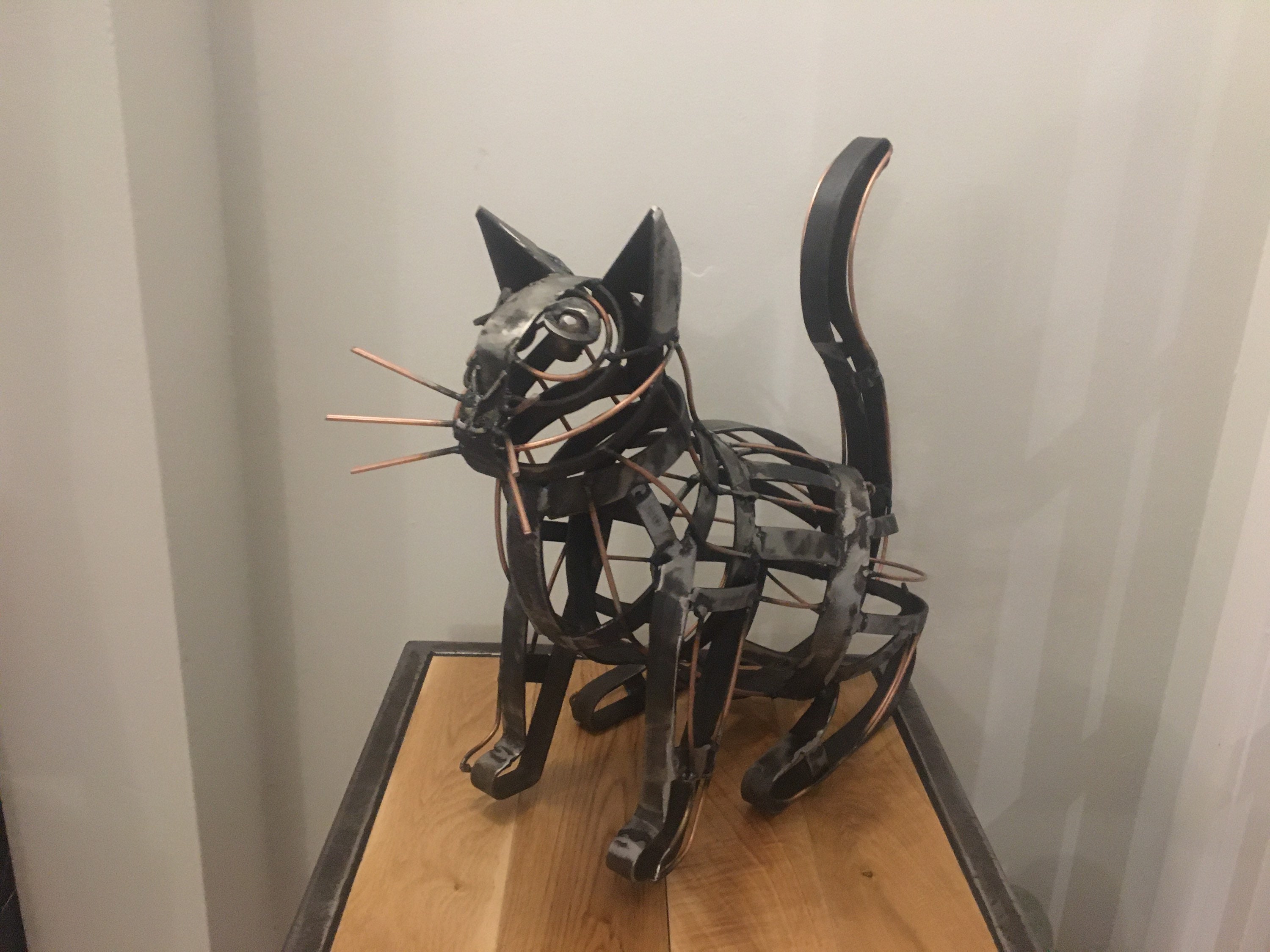 Wireframe Cat Sculpture Made to Order - Etsy
