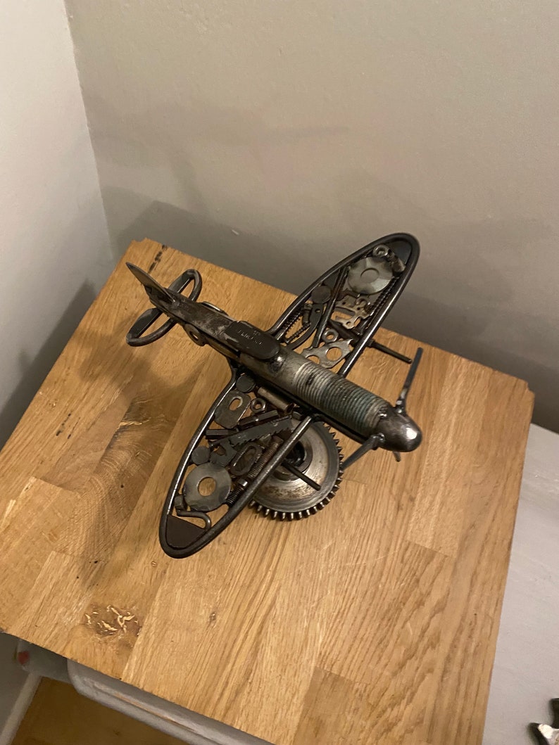 Scrap Metal Spitfire Sculpture - Etsy