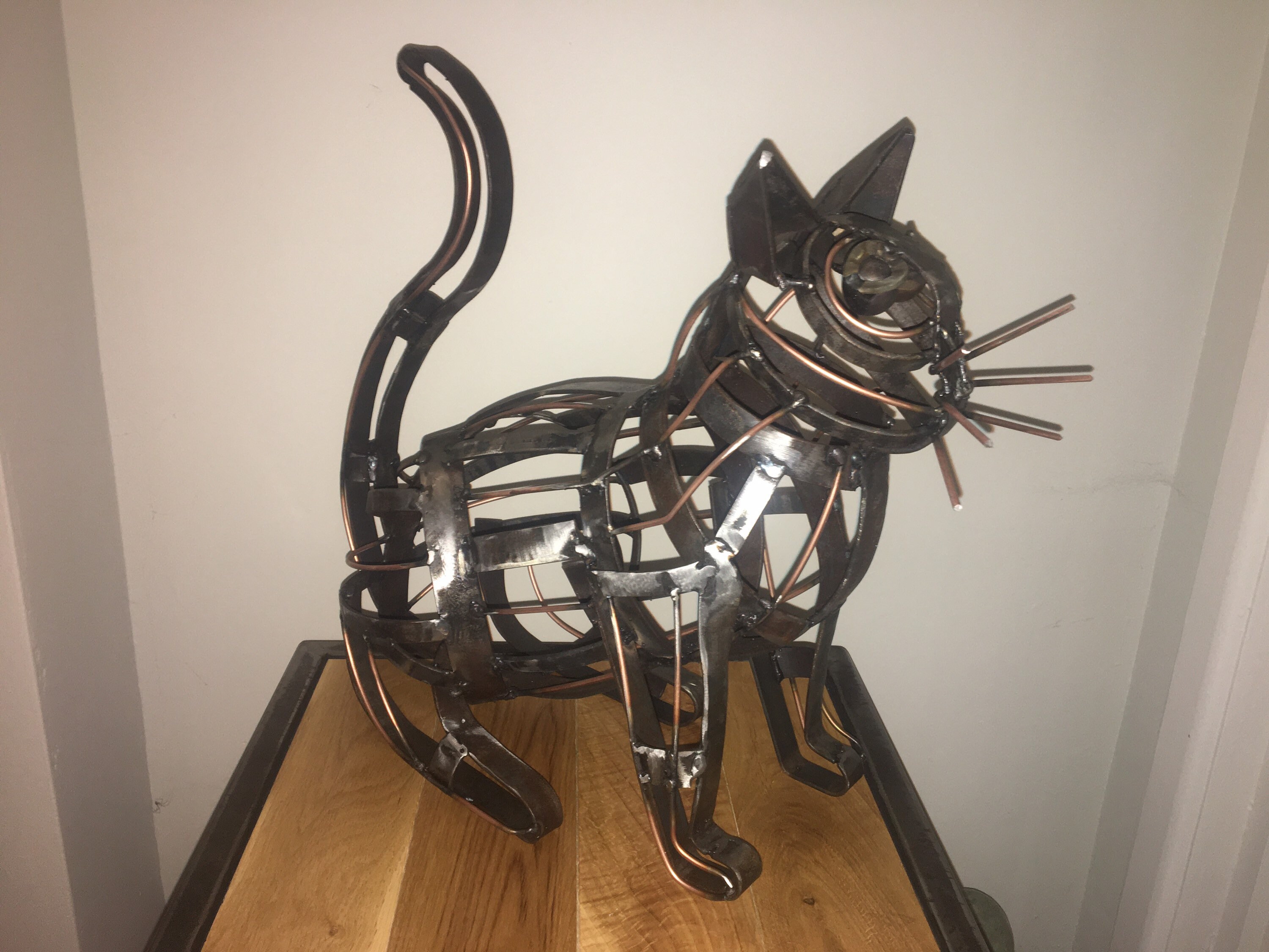 Wireframe Cat Sculpture Made to Order - Etsy