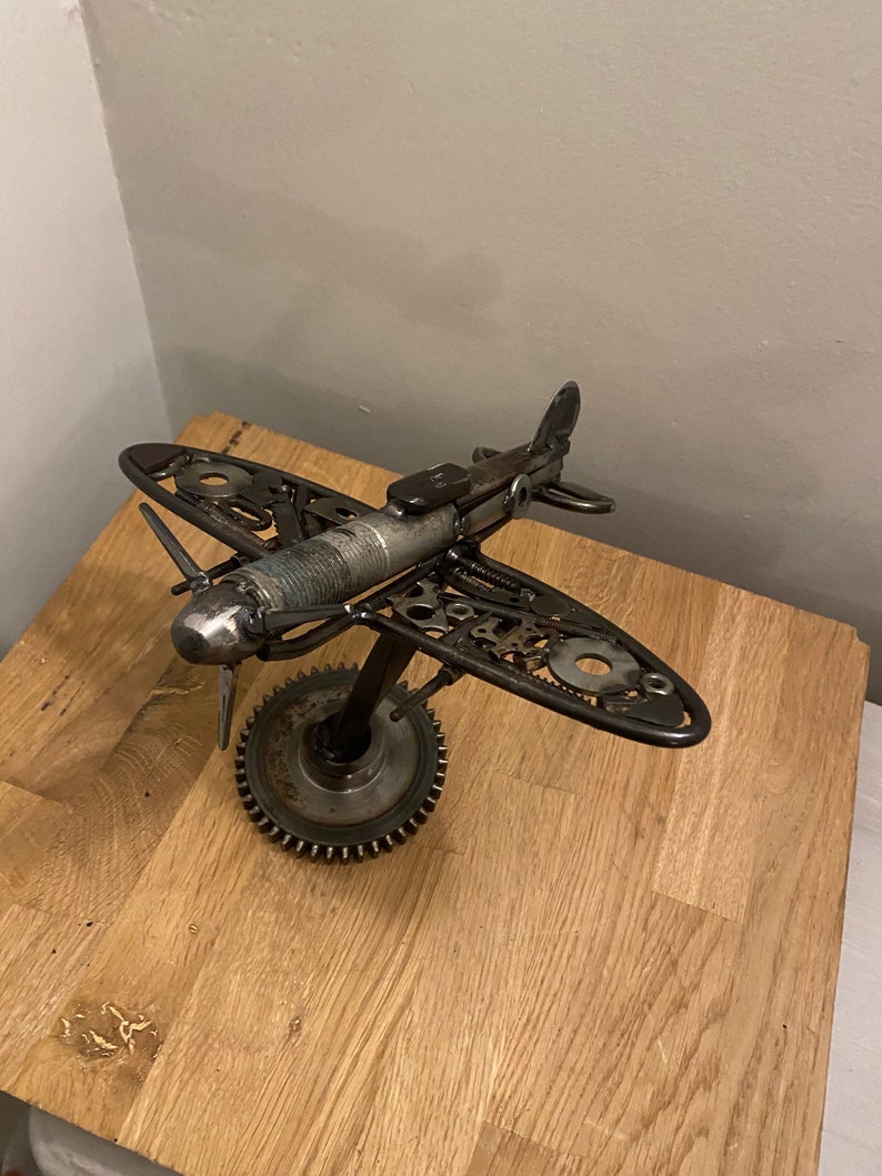 Scrap Metal Spitfire Sculpture - Etsy