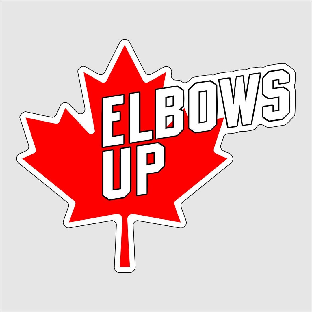 ELBOWS UP Vinyl Sticker - Etsy