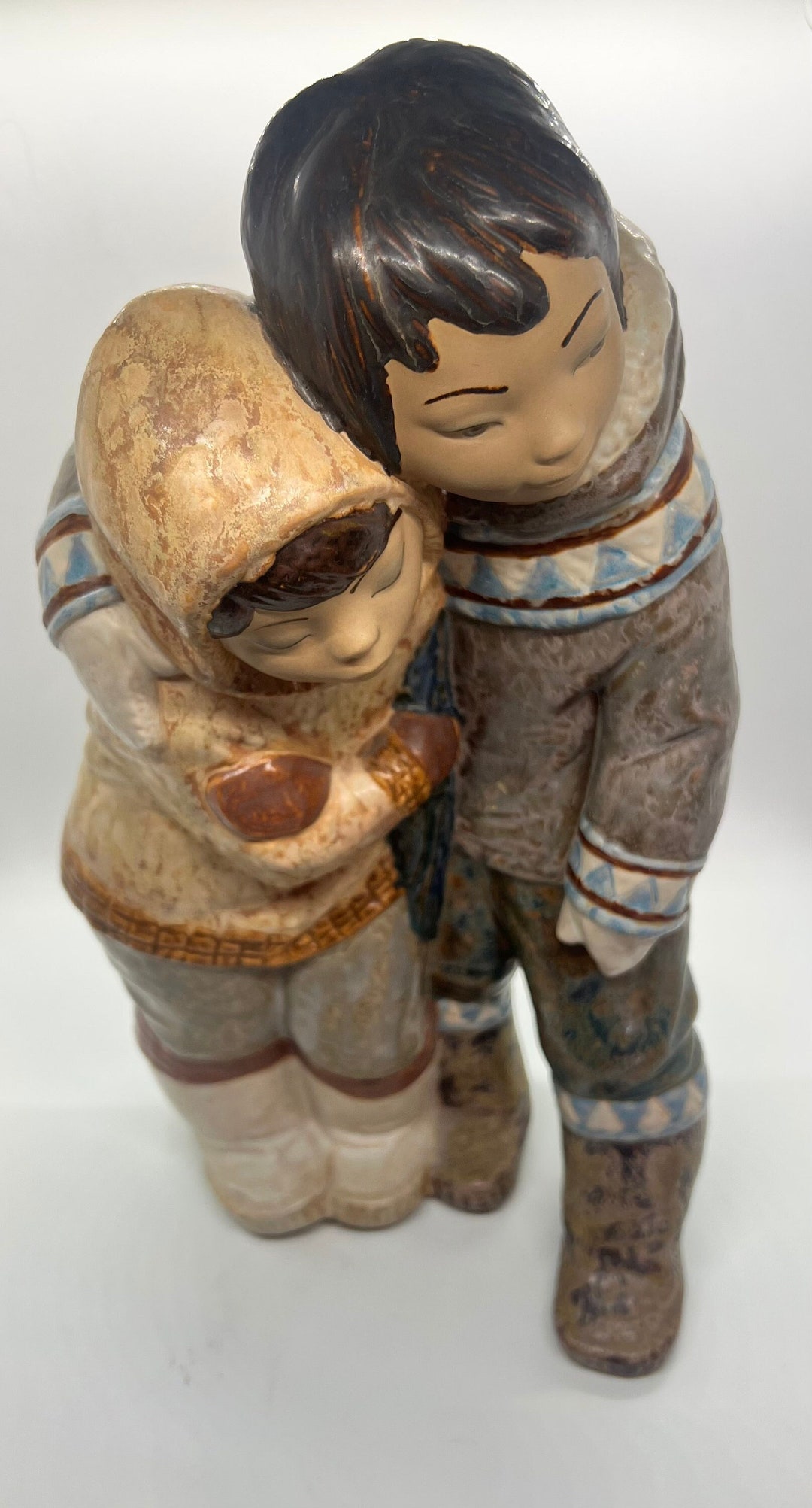 Lladro Figurine Eskimo Boy and Girl 2038.3 - Etsy