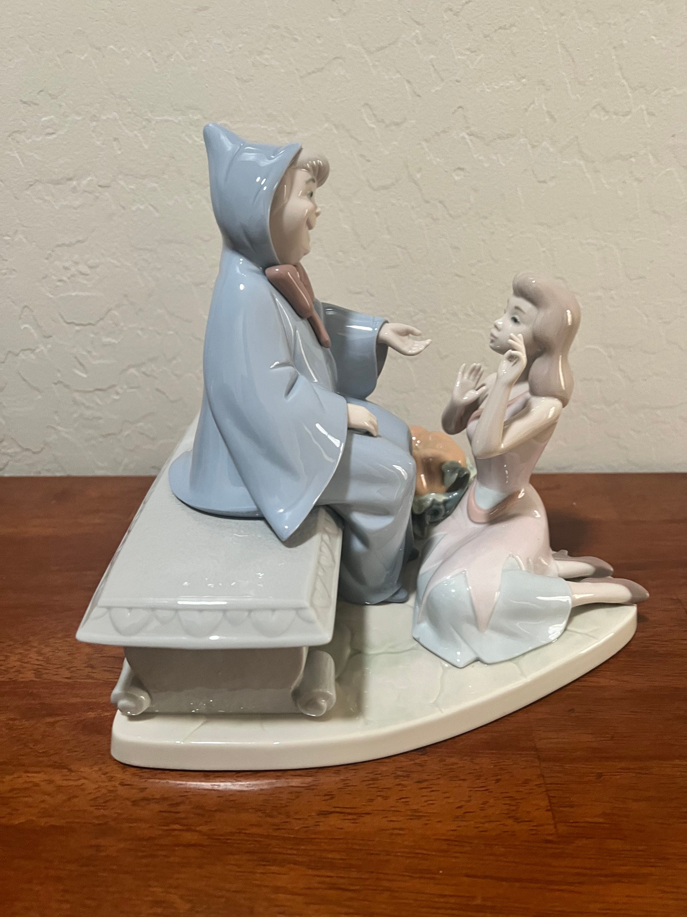 Lladro Figurine Cinderella and Fairy Godmother W/box #7553 - Etsy