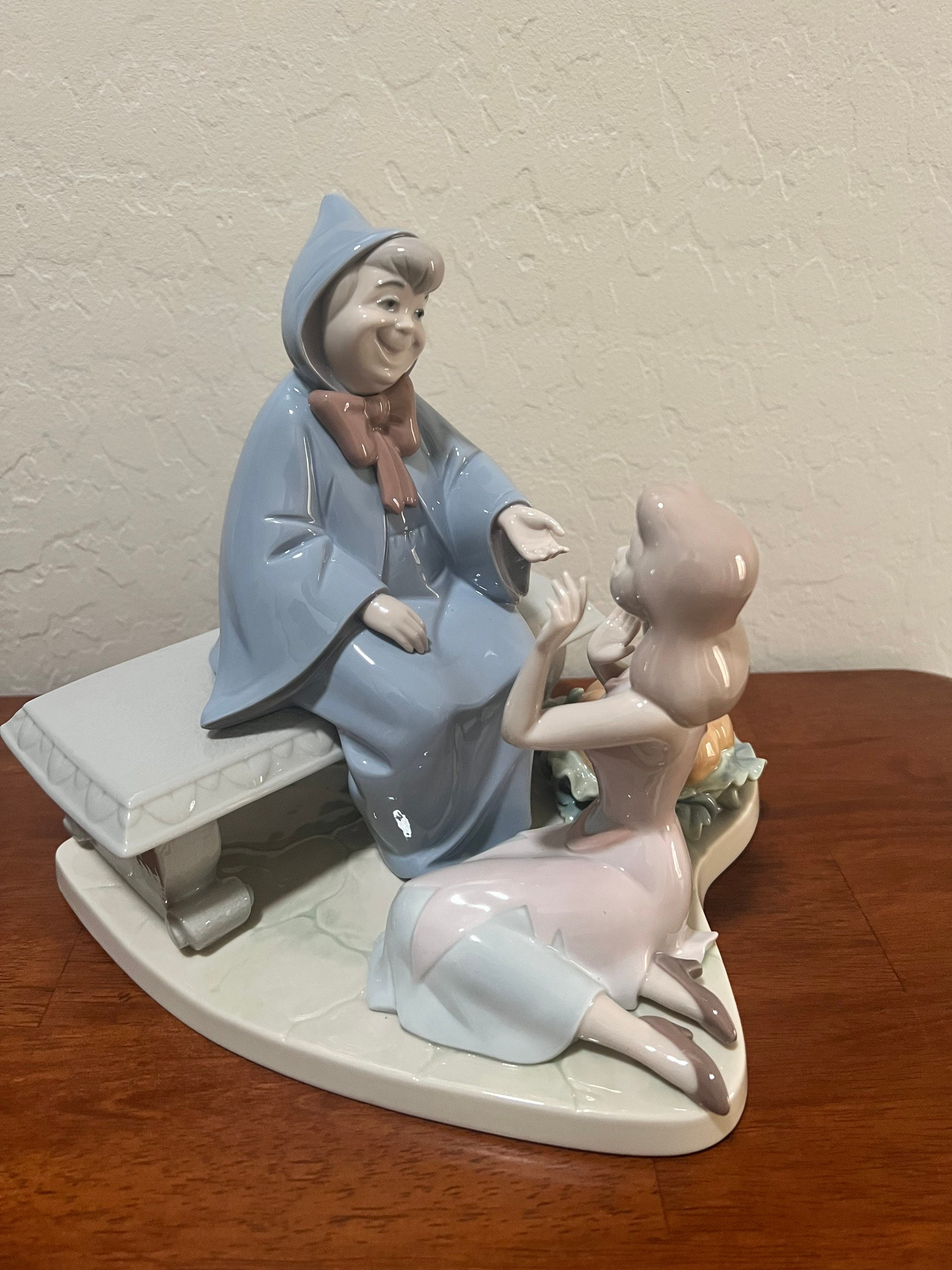 Lladro Figurine Cinderella and Fairy Godmother W/box #7553 - Etsy
