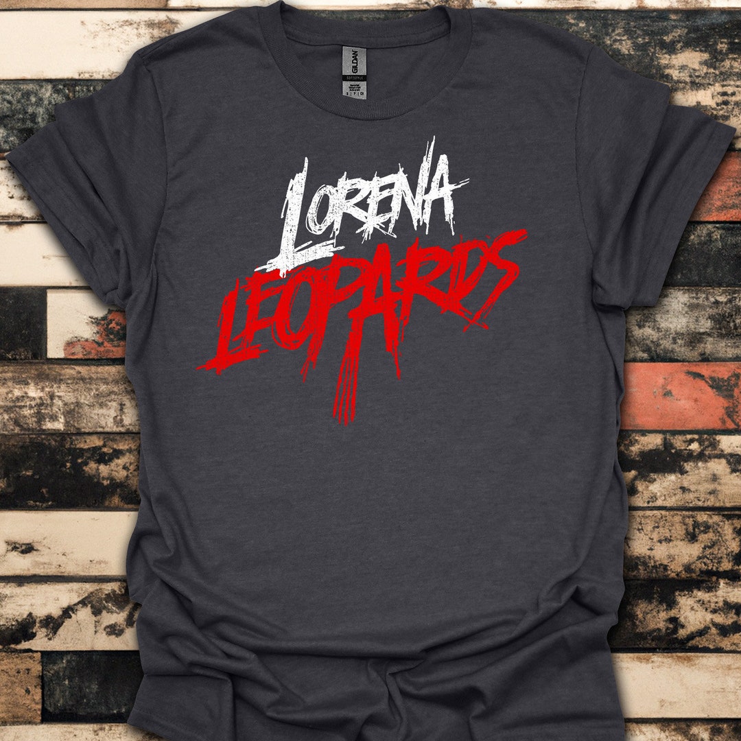 Lorena Leopards Scratchy Logo T-shirt | Lorena Texas - Etsy