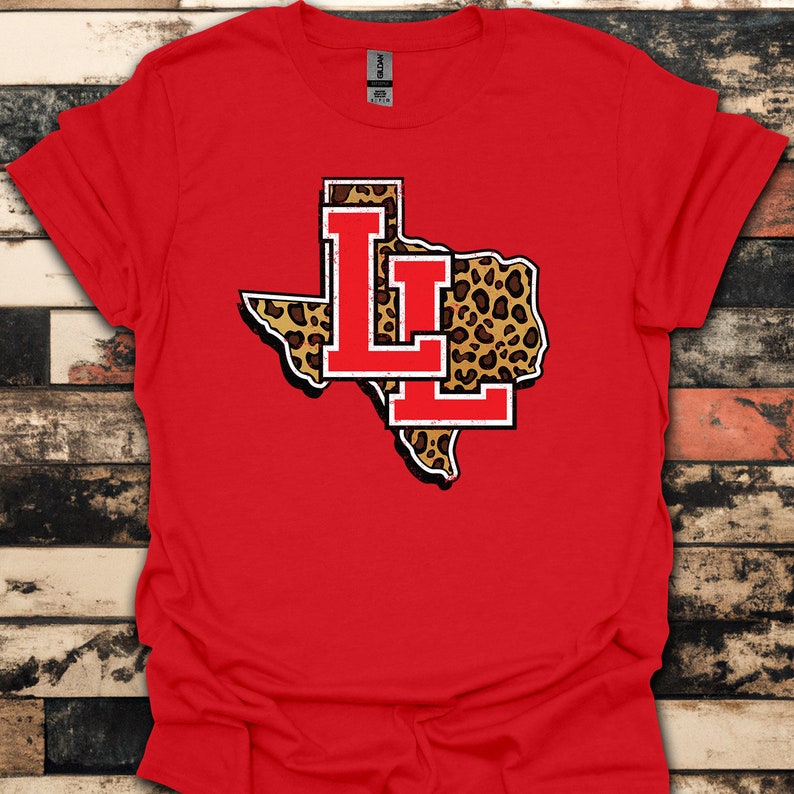 Texas State Leopard Print LL T-shirt | Lorena Texas | Lorena Leopards ...