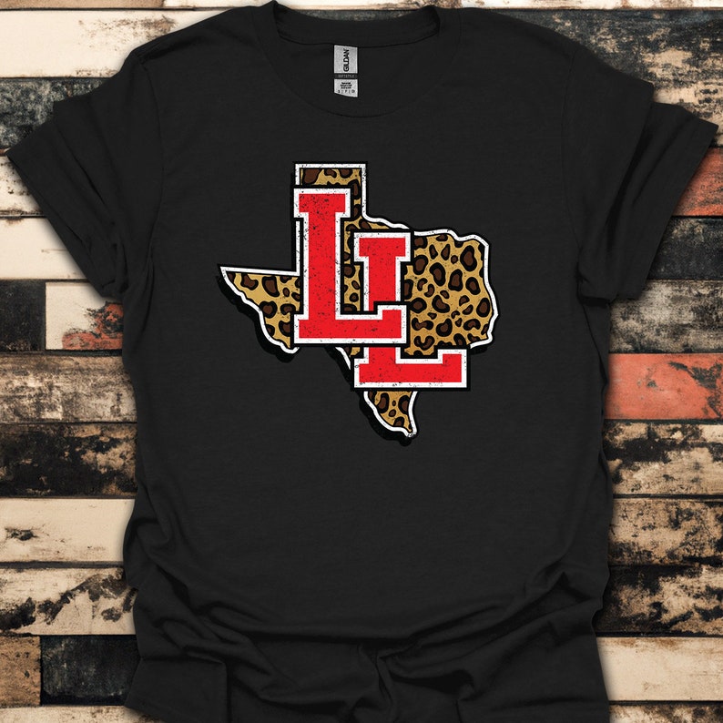 Texas State Leopard Print LL T-shirt | Lorena Texas | Lorena Leopards ...