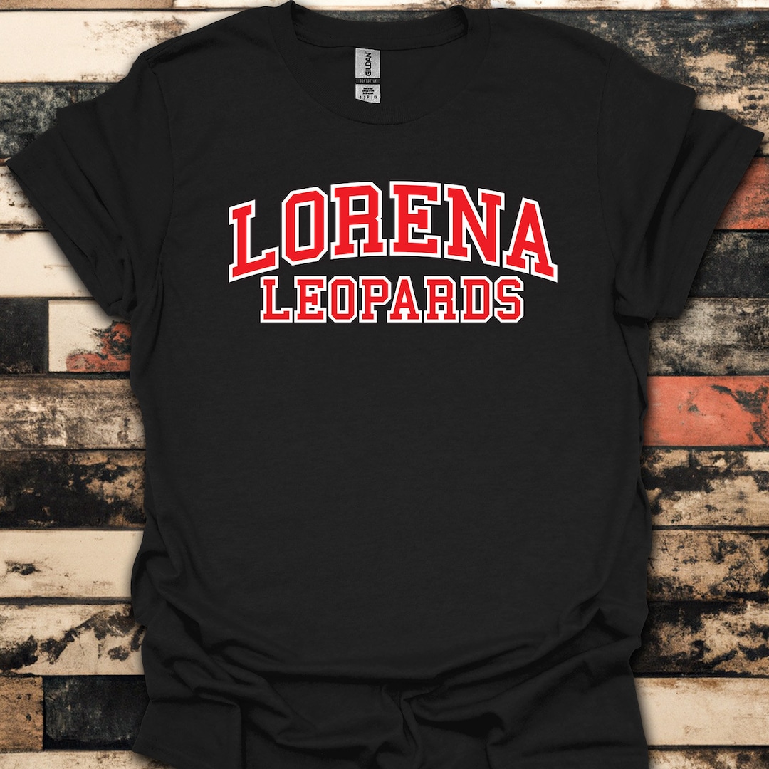 Lorena Leopards Jersey Logo DTF T-shirt | Lorena Texas - Etsy