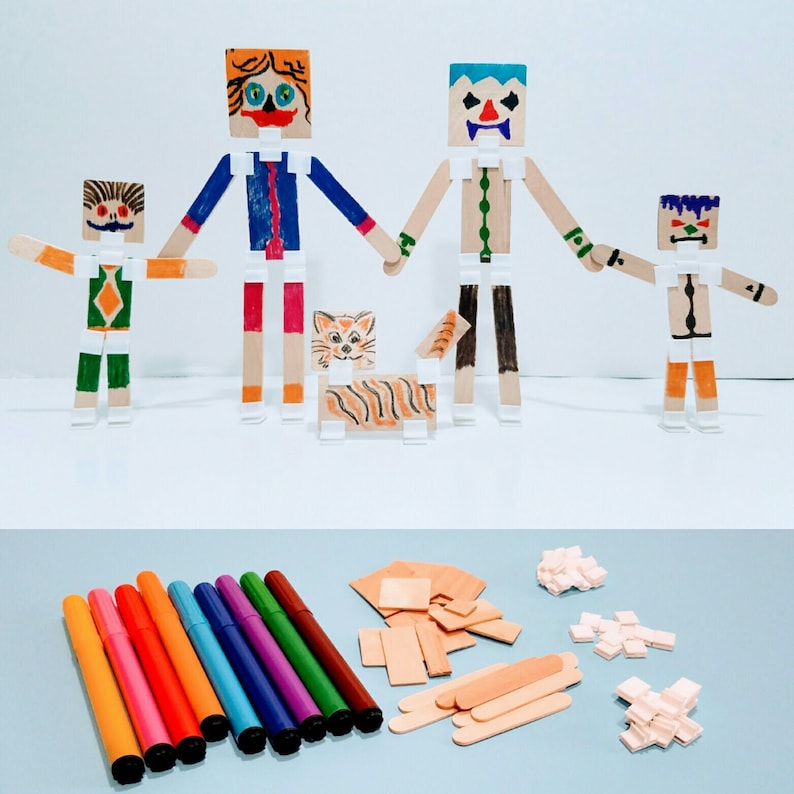 500 Pack Just Clip It Popsicle Stick Connectors and Craft Clips - Etsy