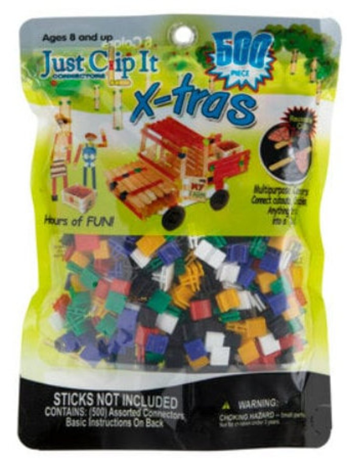 500 Pack Just Clip It Popsicle Stick Connectors and Craft Clips - Etsy