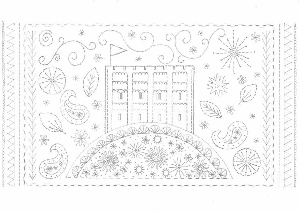 Norwich Castle Embroidery Kit - Etsy