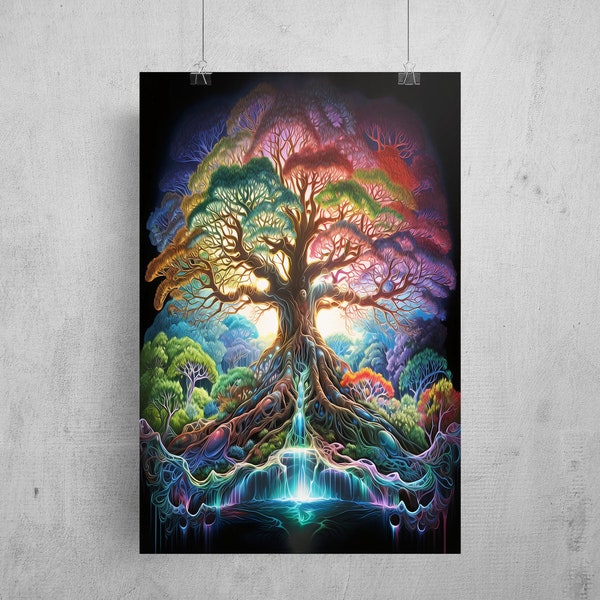 Psychedelic Poster - Etsy