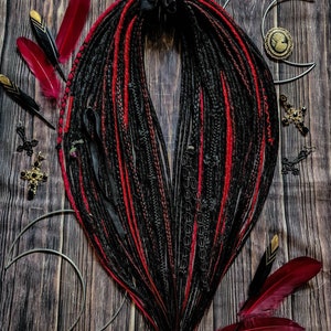 Divine Dreads Temporary Fake Goth Witchy Synthetic Dreadlock Locs ...
