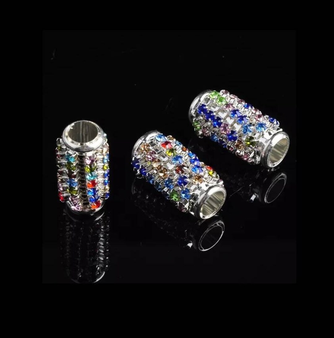 Dread Beads Hair Charm Faux Rainbow Diamonds Loc Braid - Etsy