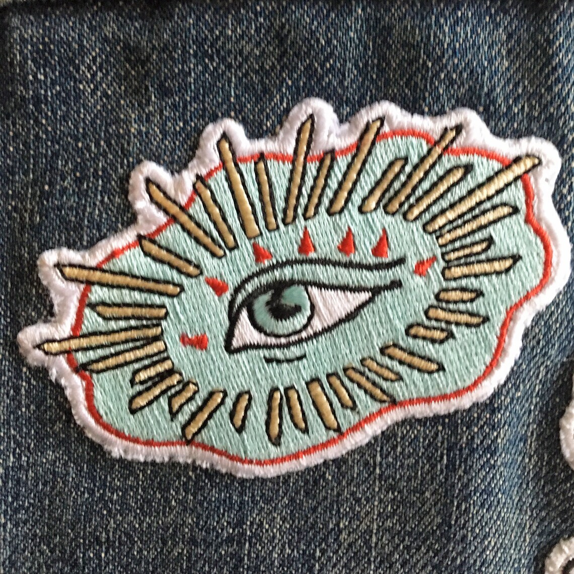 Seeing Eye Patch - Embroidered Patch - Iron on Patch - Sew on Patch ...