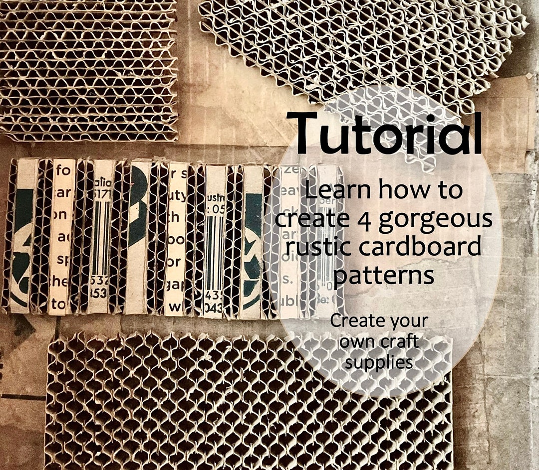TUTORIAL, Cardboard Craft Patterns, Make Your Own Craft Supplies From a ...