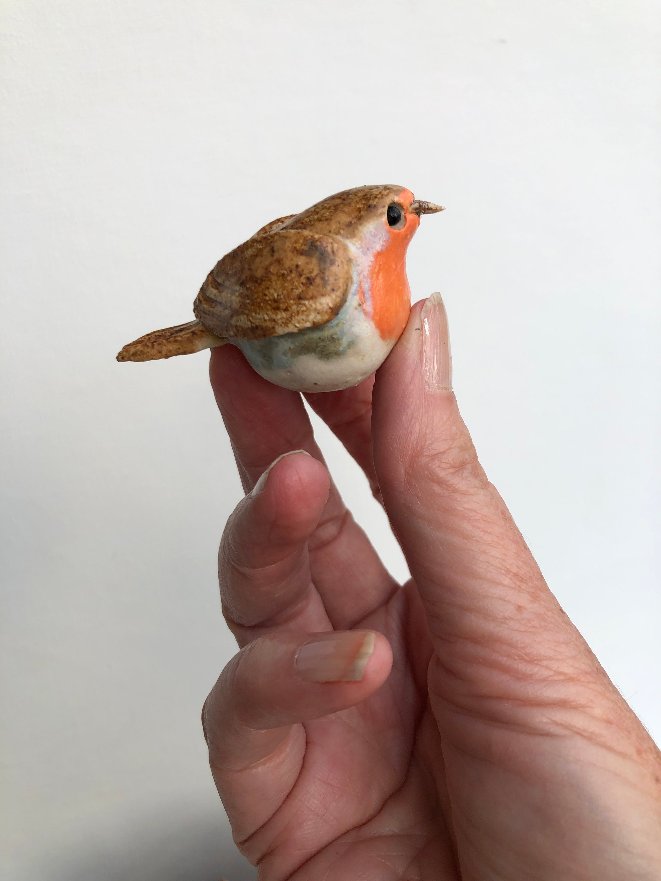 Robin Stoneware Ceramic Ornament - Etsy