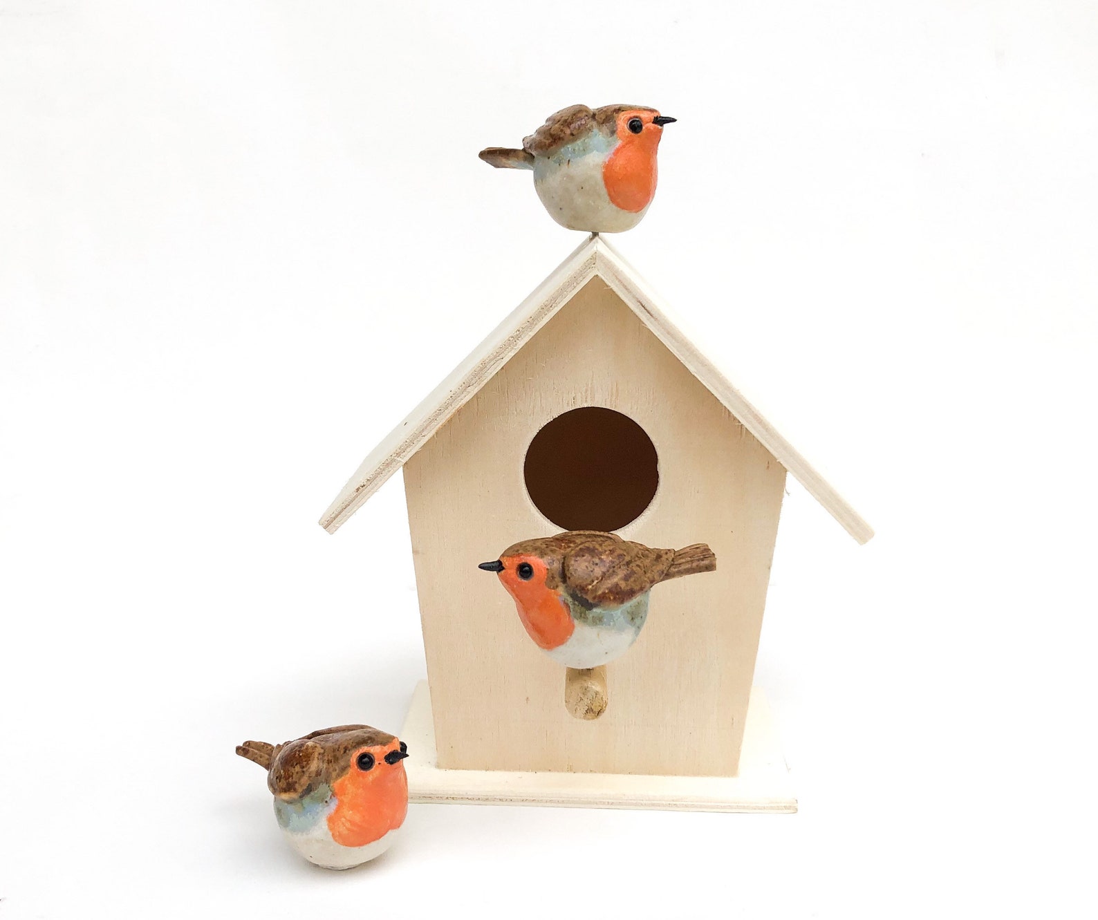 Robin Stoneware Ceramic Ornament - Etsy