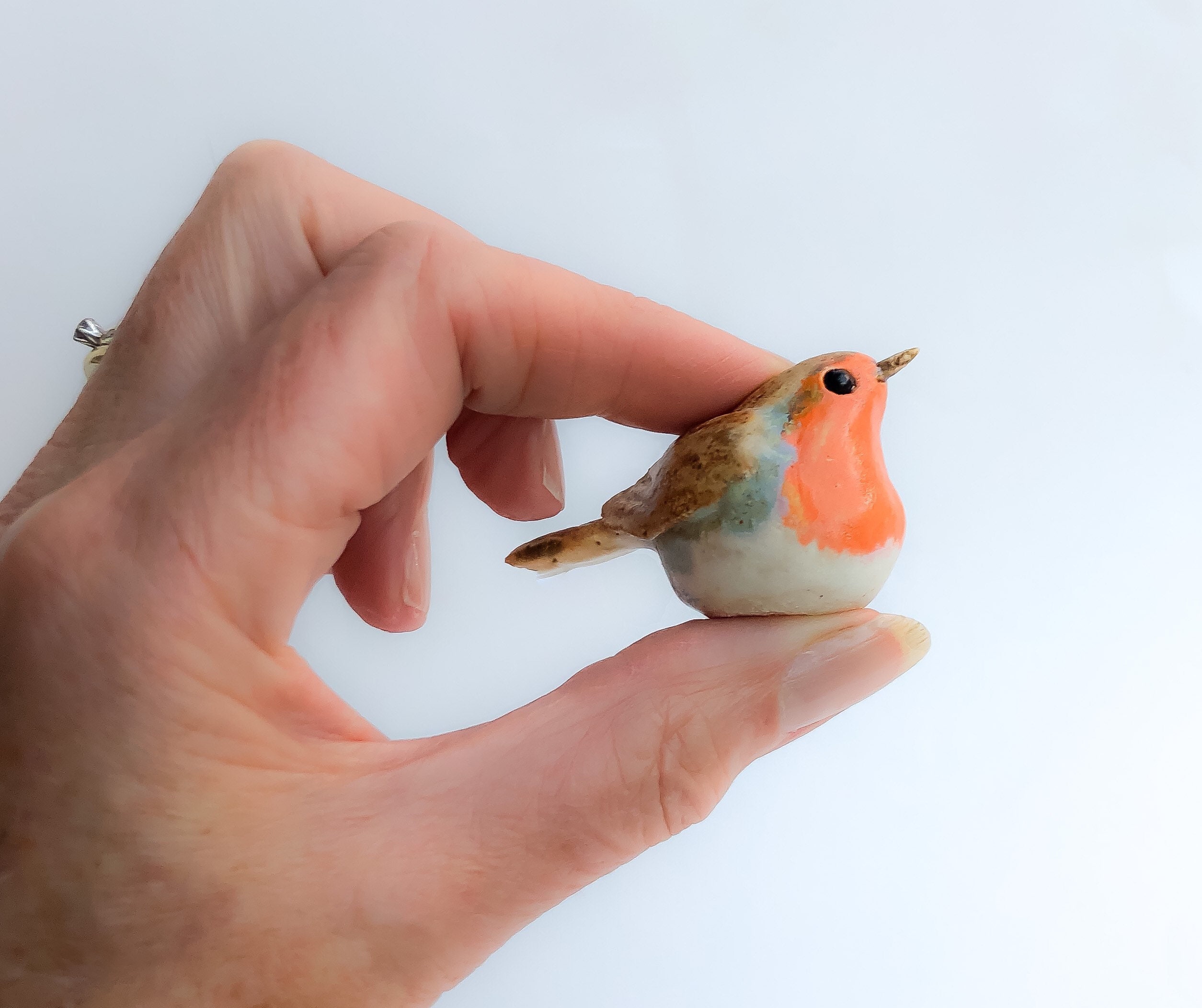 Robin Stoneware Ceramic Ornament - Etsy