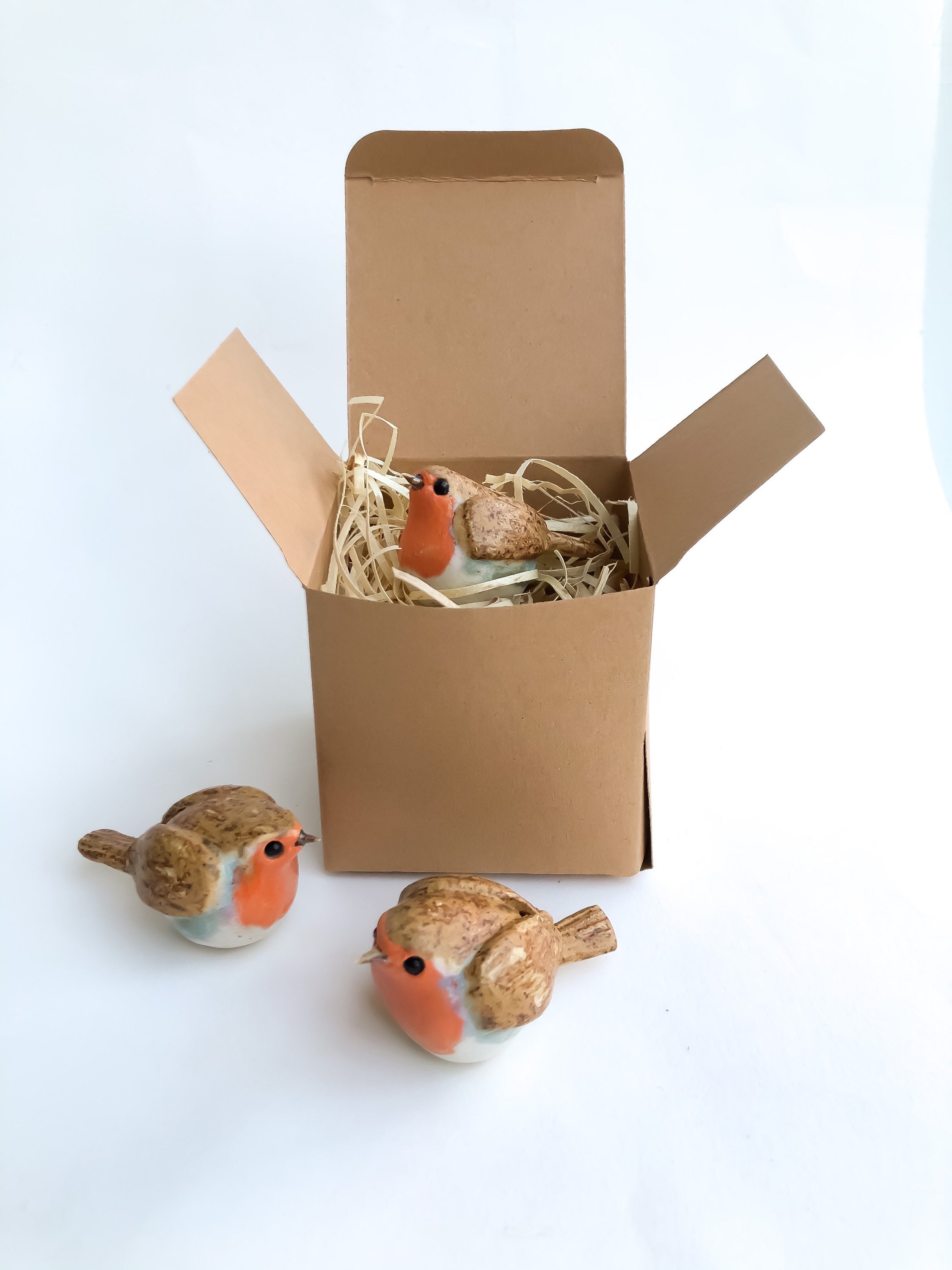 Robin Stoneware Ceramic Ornament - Etsy