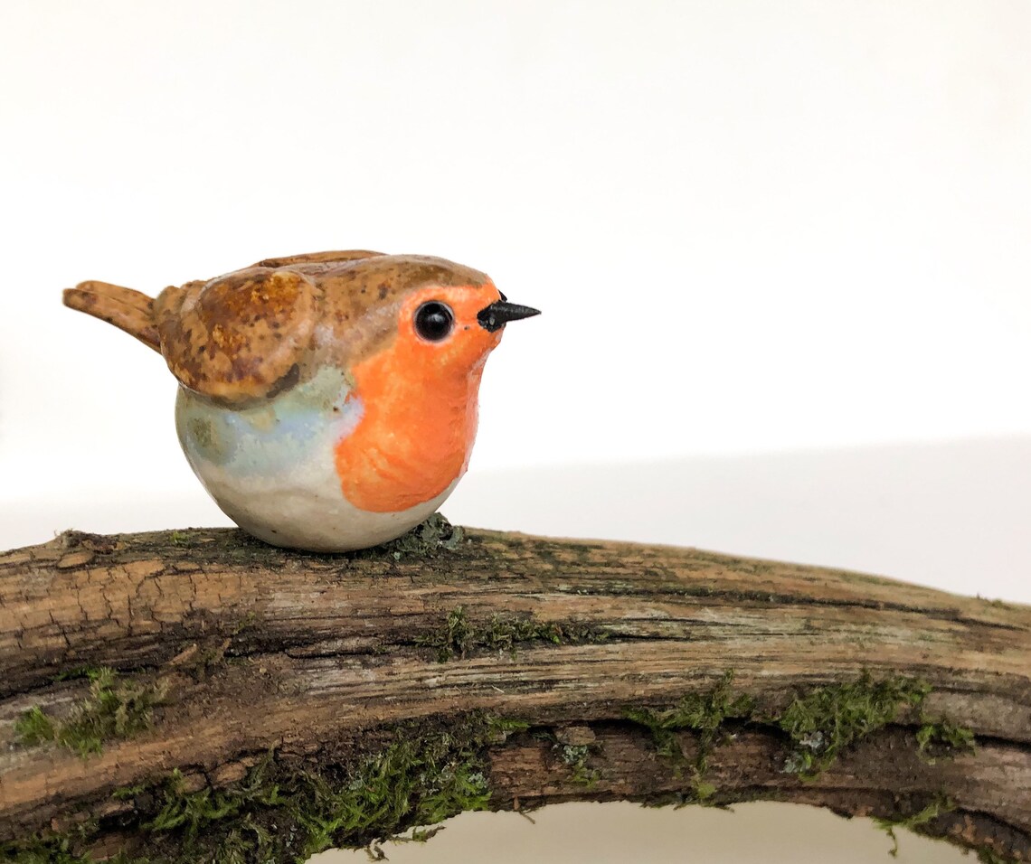 Robin Stoneware Ceramic Ornament - Etsy