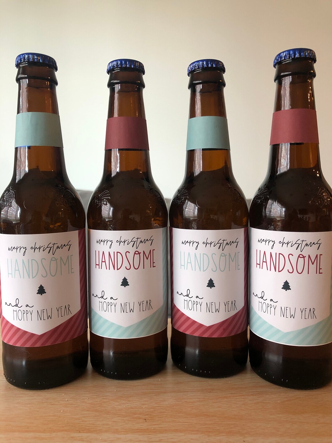 6 Christmas Beer Labels, Christmas Gift for Him, Beer Label - Etsy