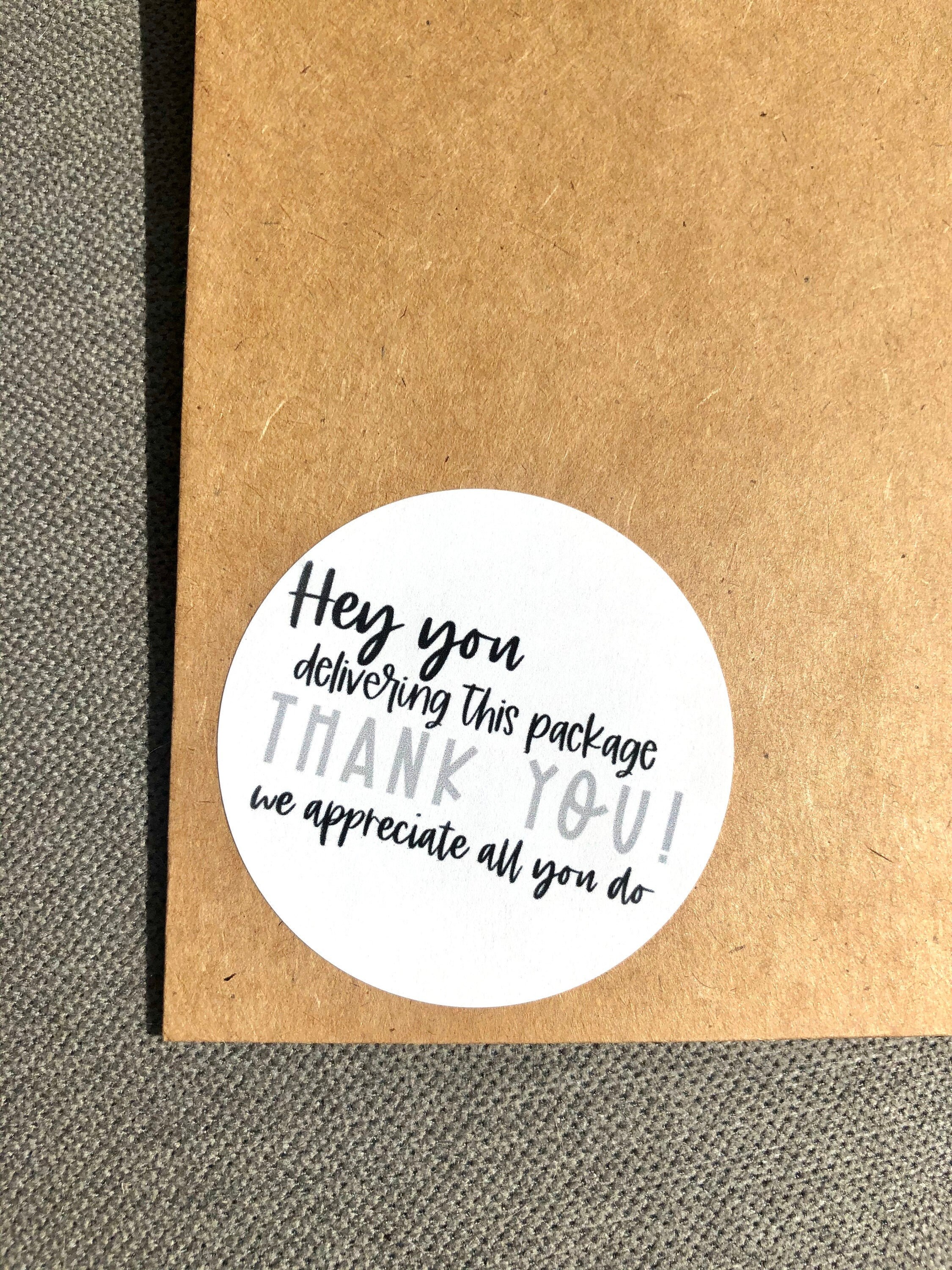 Thank You USPS Worker, Mailman Thank You Stickers, Packaging Thank You ...