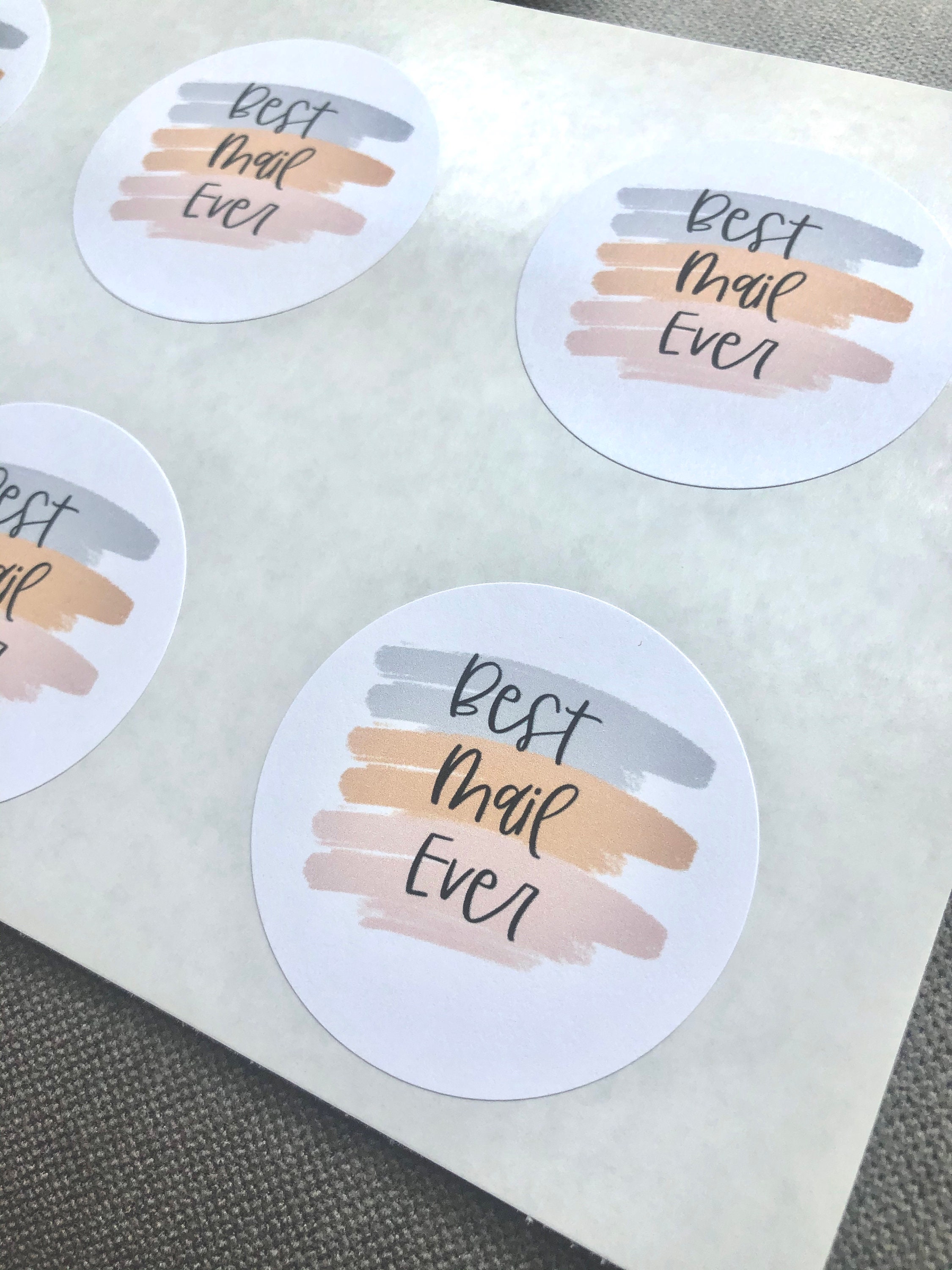 Best Mail Ever Happy Mail Sticker Modern Sticker Small | Etsy