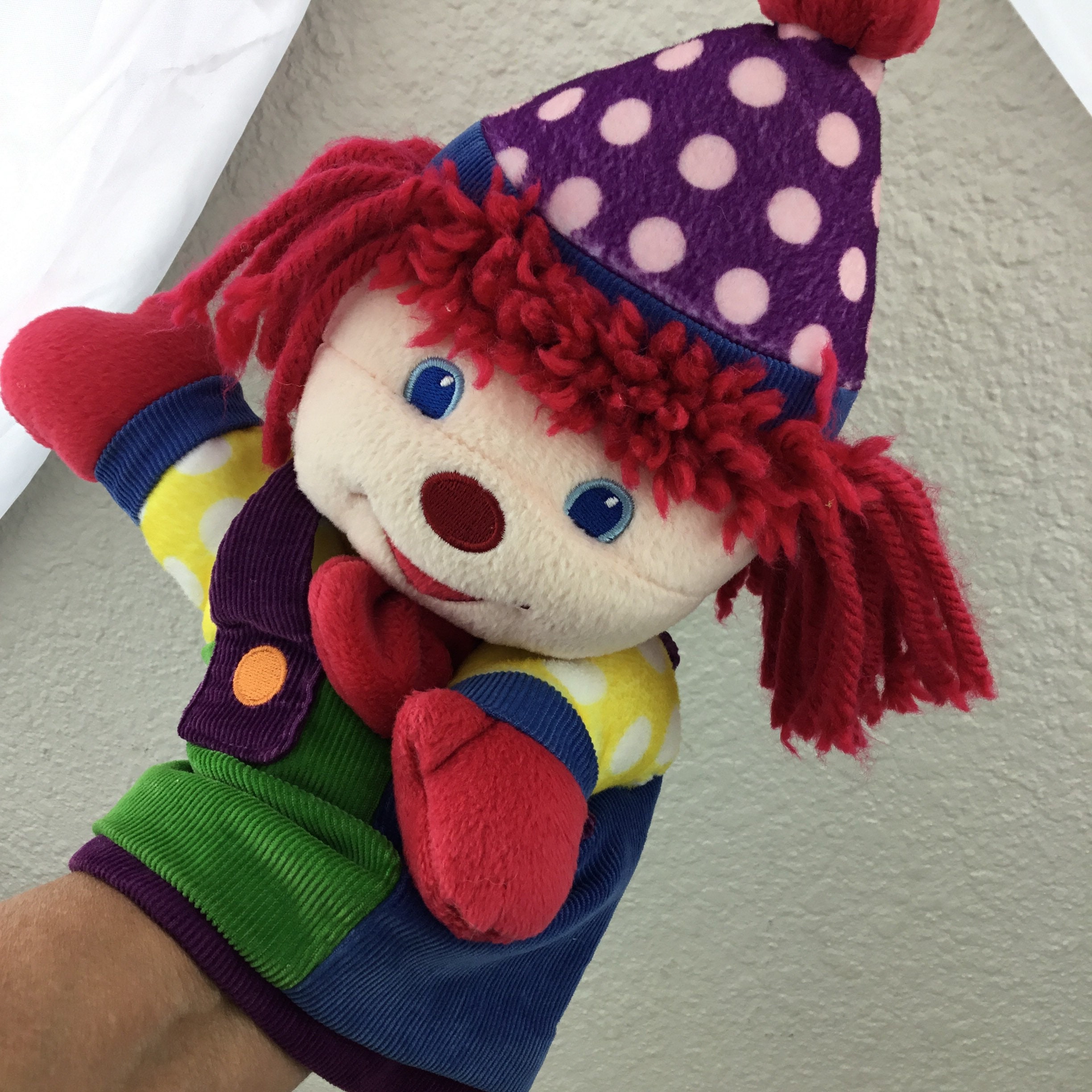 Gymboree Clown Hand Puppet Plush Toy Baby Clown 13 Happy - Etsy