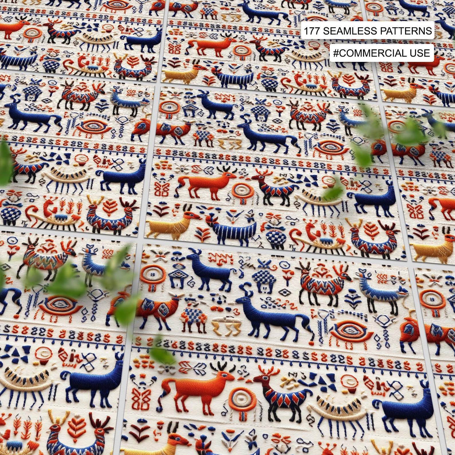 177 Traditional Greek Fabric Seamless Pattern | Digital Seamless ...