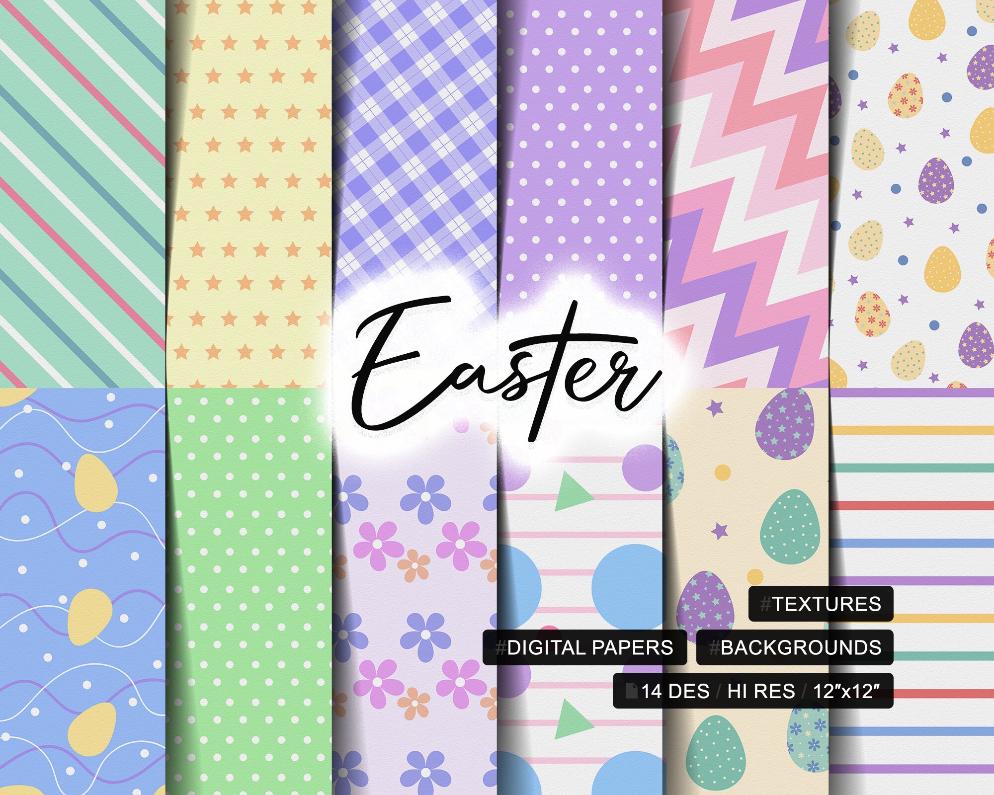 Easter Chevron Background