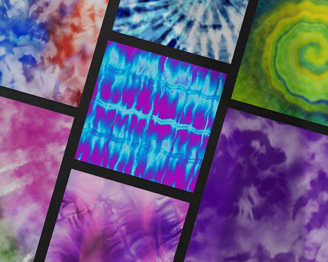 20 Tie Dye Digital Paper Bundle Tie Dye Swirls Digital Paper - Etsy