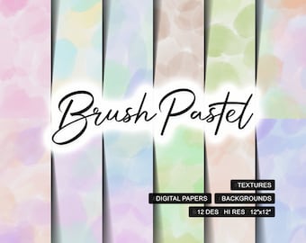 12 Candy Pastel Background Digital Papers Wallpaper Texture - Etsy