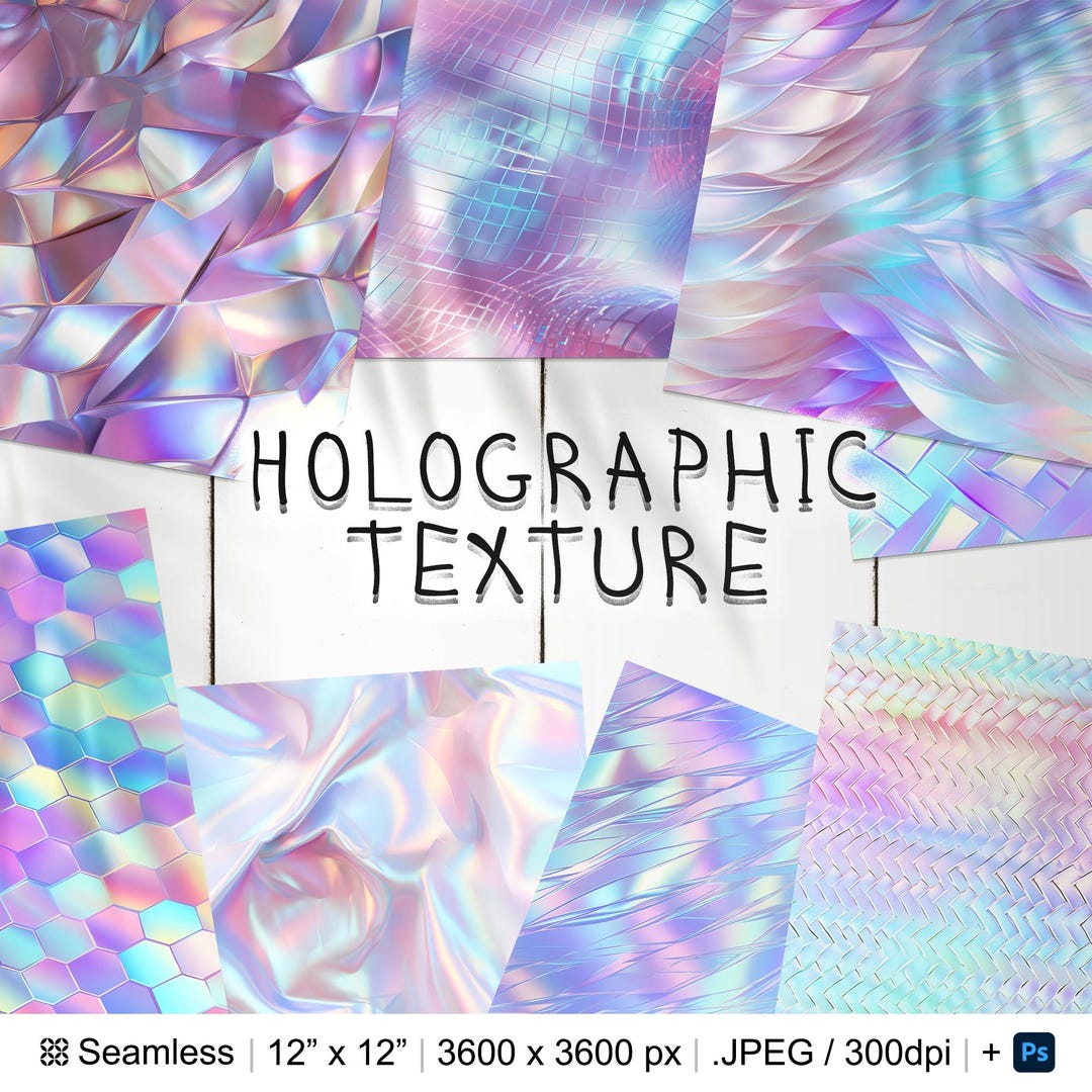 75 Holographic Seamless Pattern | Digital Seamless Pattern Holographic ...