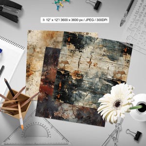 125 Grunge Seamless Pattern | Digital Seamless Pattern Old Wall | 3d ...