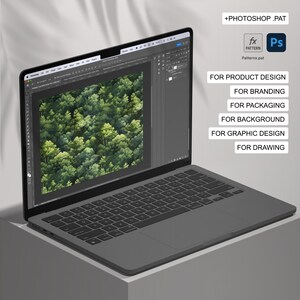 117 Forest Seamless Pattern | Digital Seamless Pattern Treetops | 3d ...