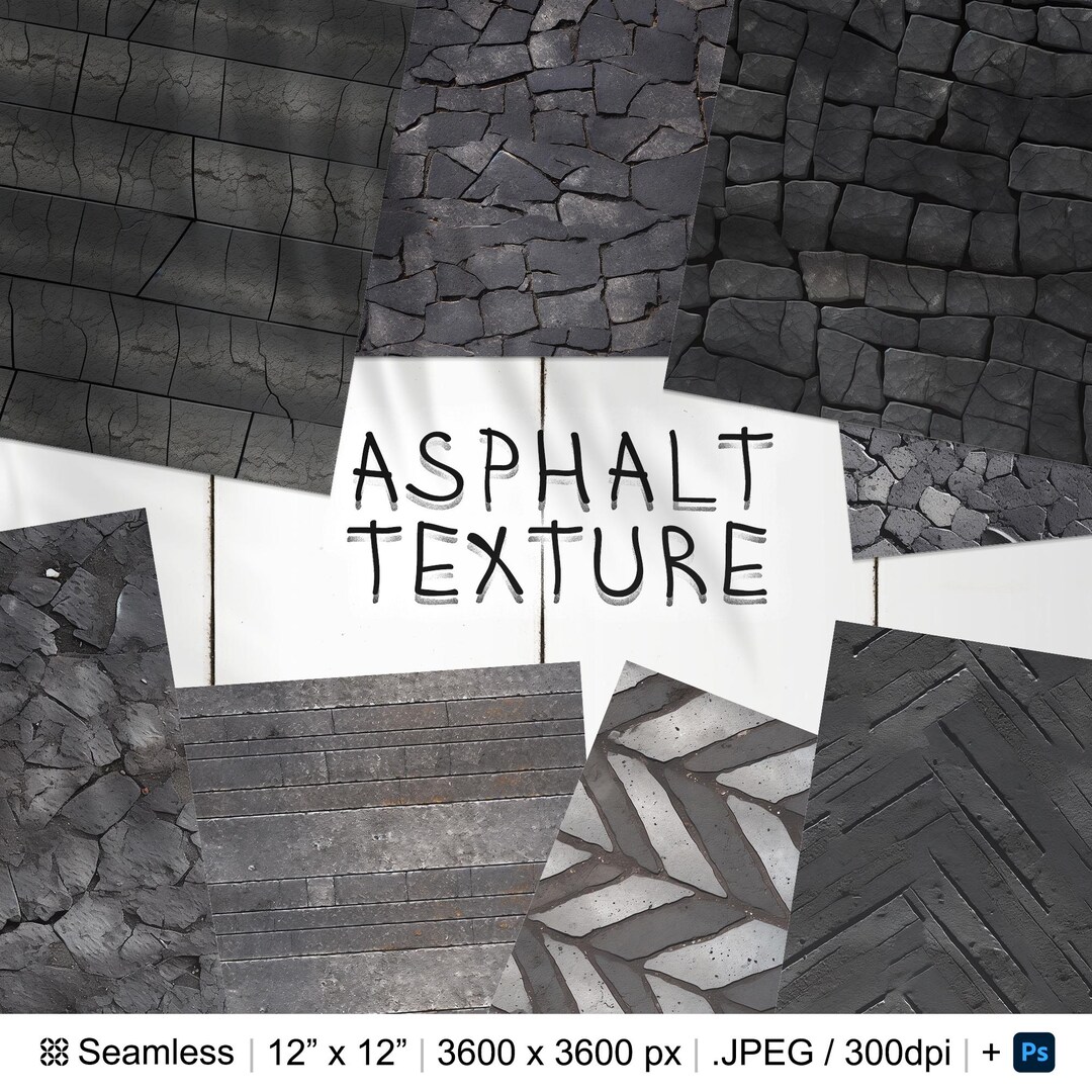 113 Asphalt Seamless Pattern Background | Digital Seamless Pattern Road ...