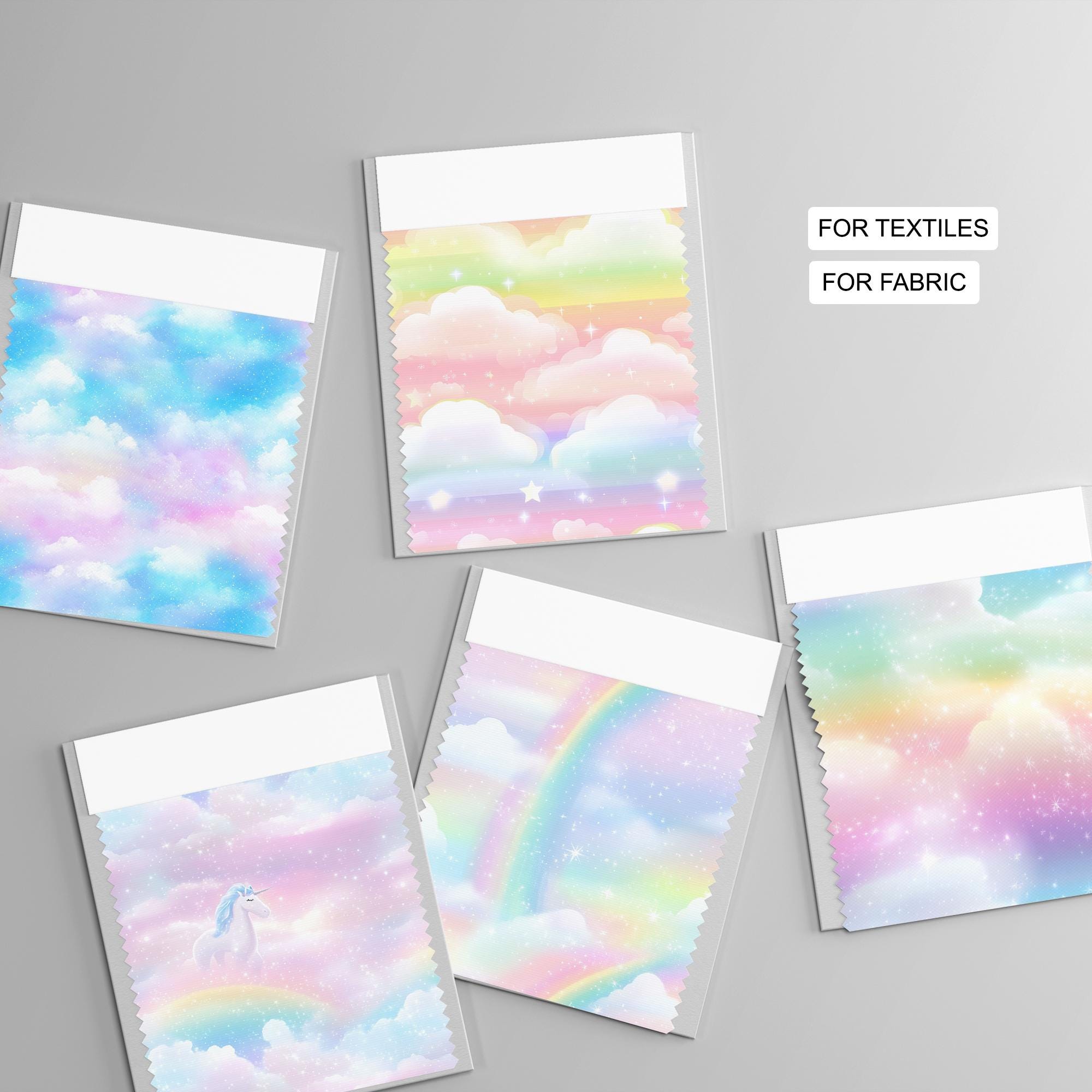 20 Rainbow Watercolor Seamless Pattern | Dreamy Rainbows Digital ...