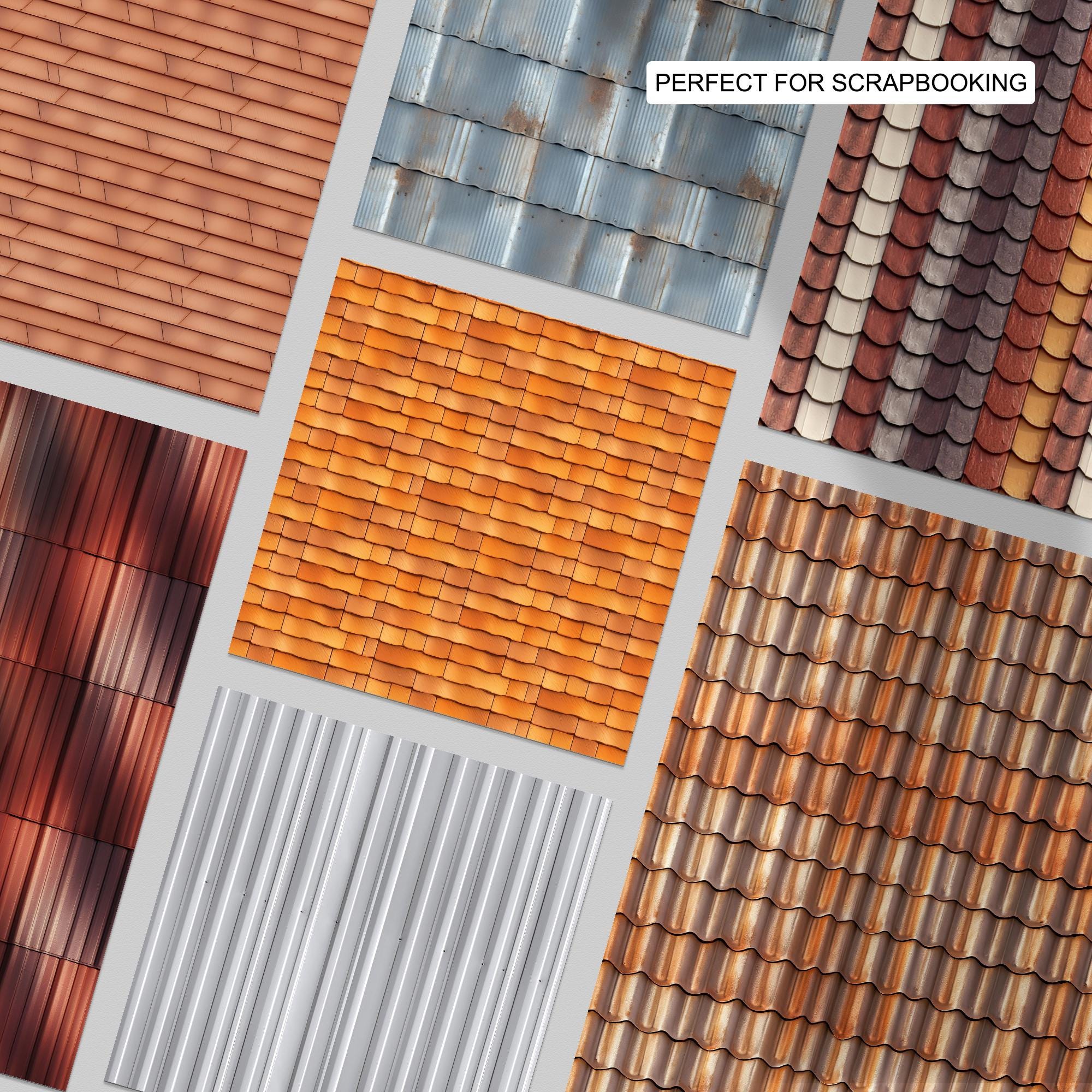 154 Roof Seamless Pattern | Digital Seamless Metal Roof Textures | 3d ...