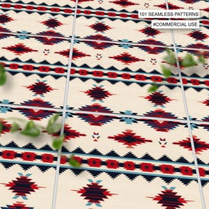 101 Native American Fabric Seamless Pattern Background | Ganado Digital ...