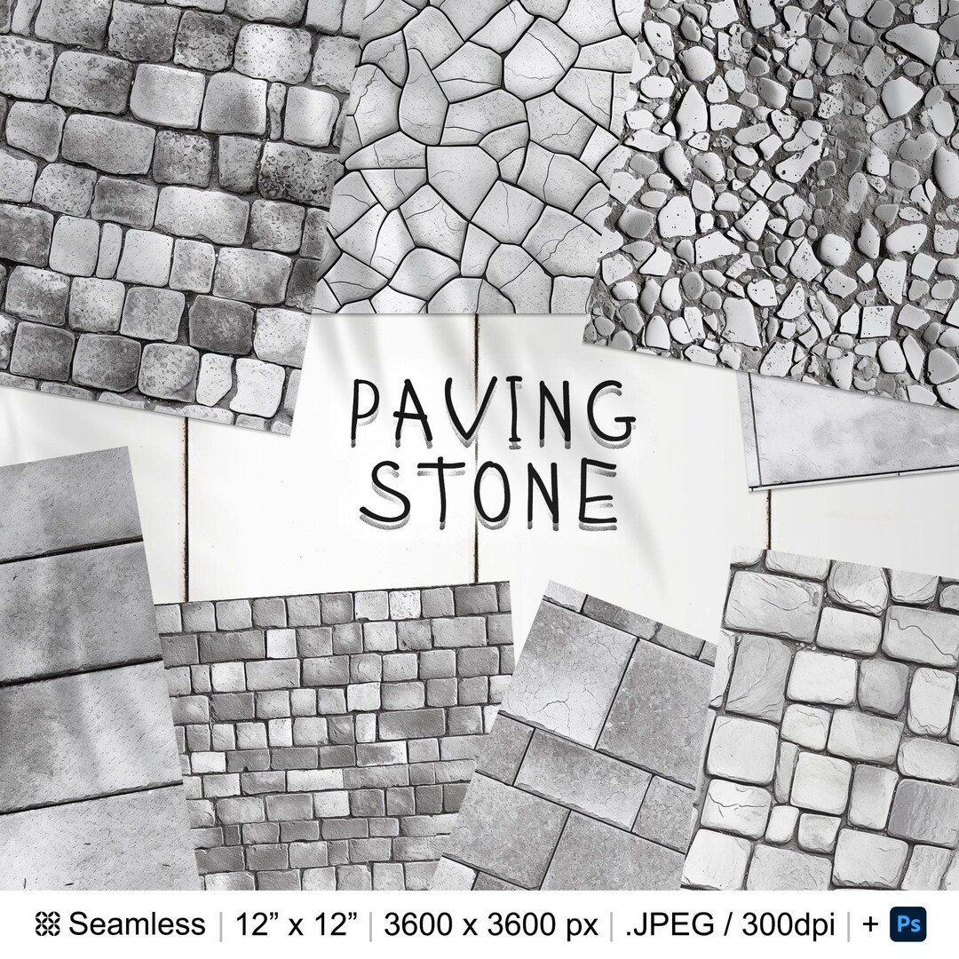 173 Paving Stone Seamless Pattern | Digital Seamless Pattern Pavement ...
