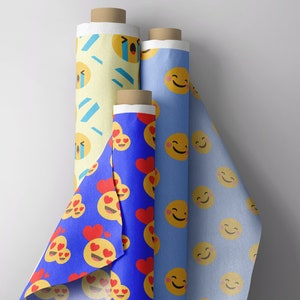 10 Emoticons Seamless Patterns, Emoji Seamless Pattern, Smileys ...