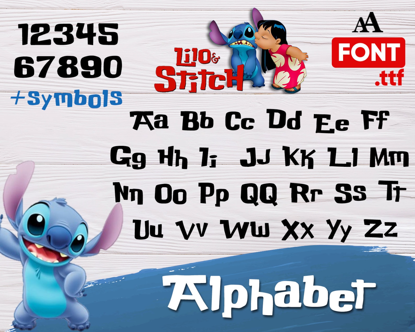 Lilo and stitch svg lilo stitch alphabet lilo stitch | Etsy