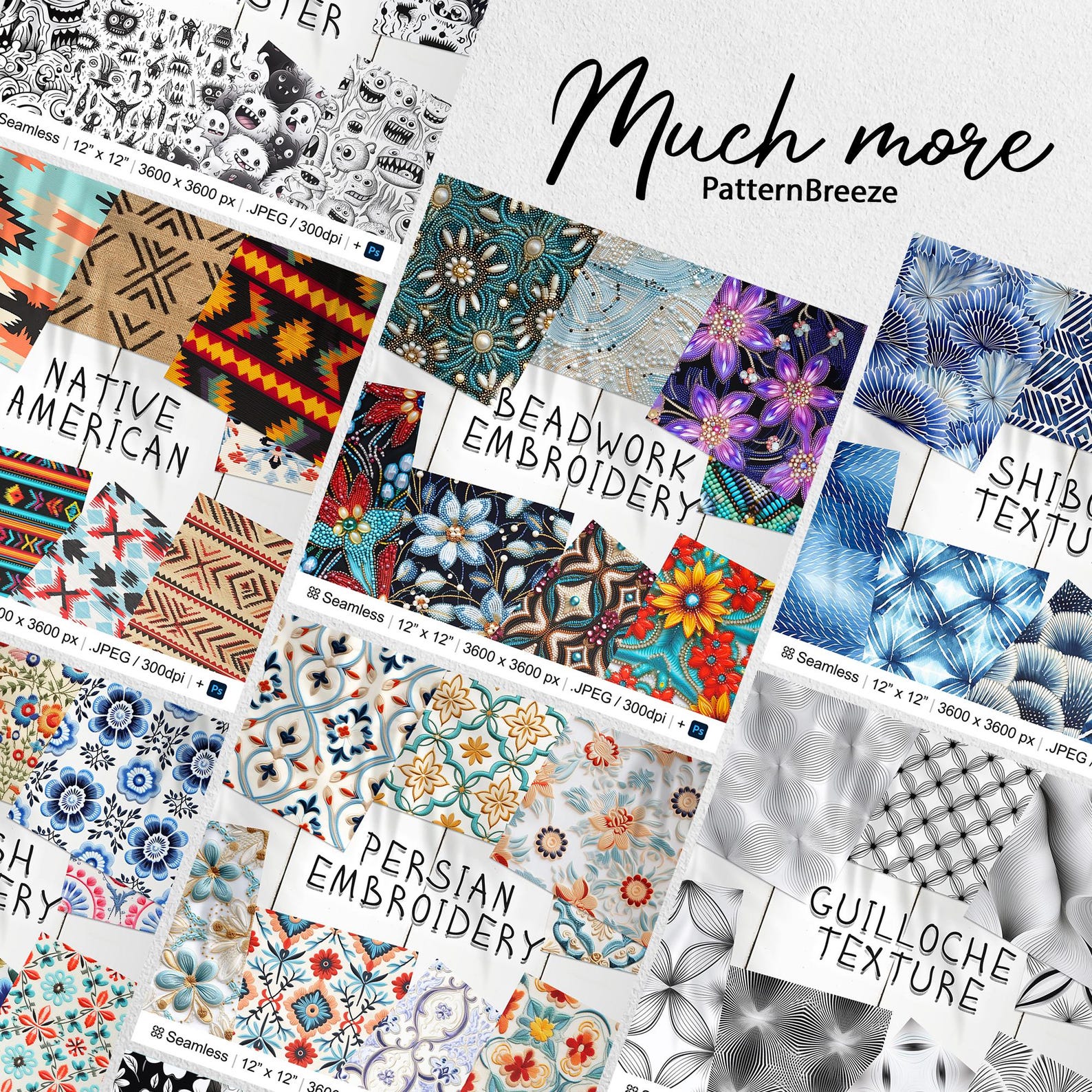 101 Native American Fabric Seamless Pattern Background | Ganado Digital ...