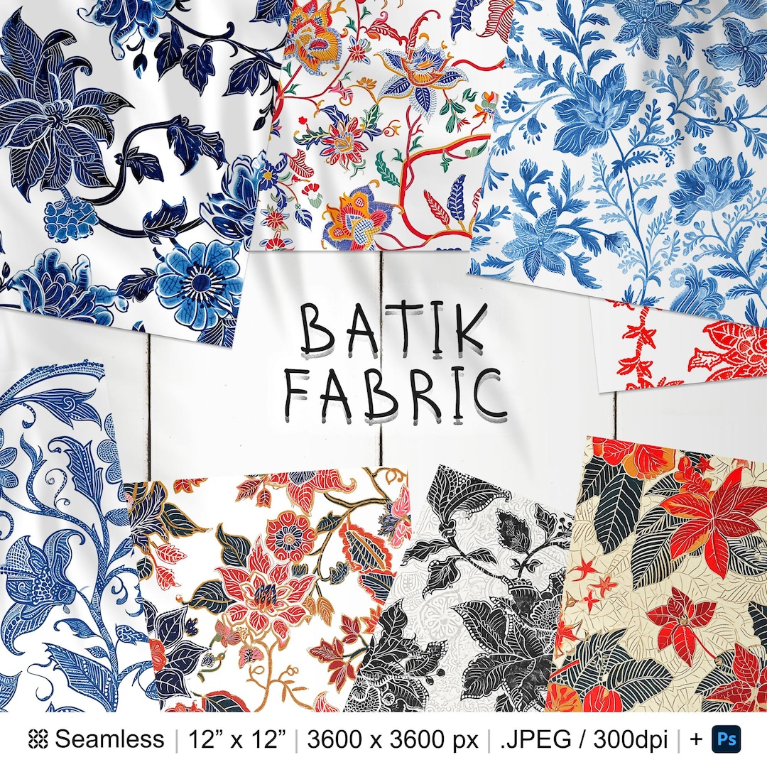 127 Batik Farbic Seamless Pattern Background | Digital Seamless Pattern ...