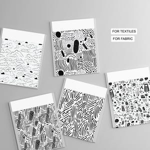 181 Doodle Seamless Pattern | Digital Seamless Pattern Hand Drawn | 3d ...