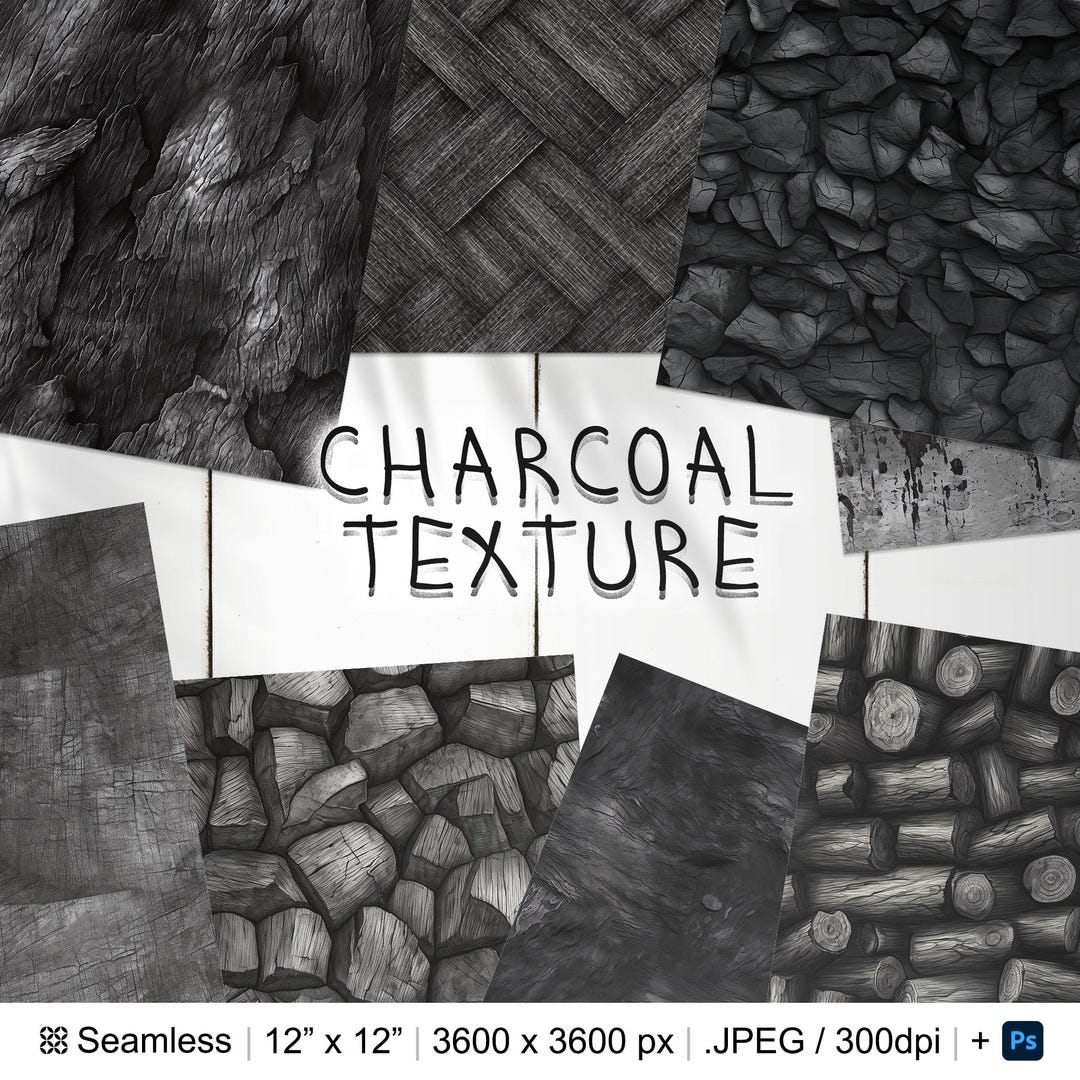 83 Charcoal Seamless Pattern | Digital Seamless Pattern Charcoal | 3d ...