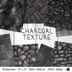 83 Charcoal Seamless Pattern | Digital Seamless Pattern Charcoal | 3d ...