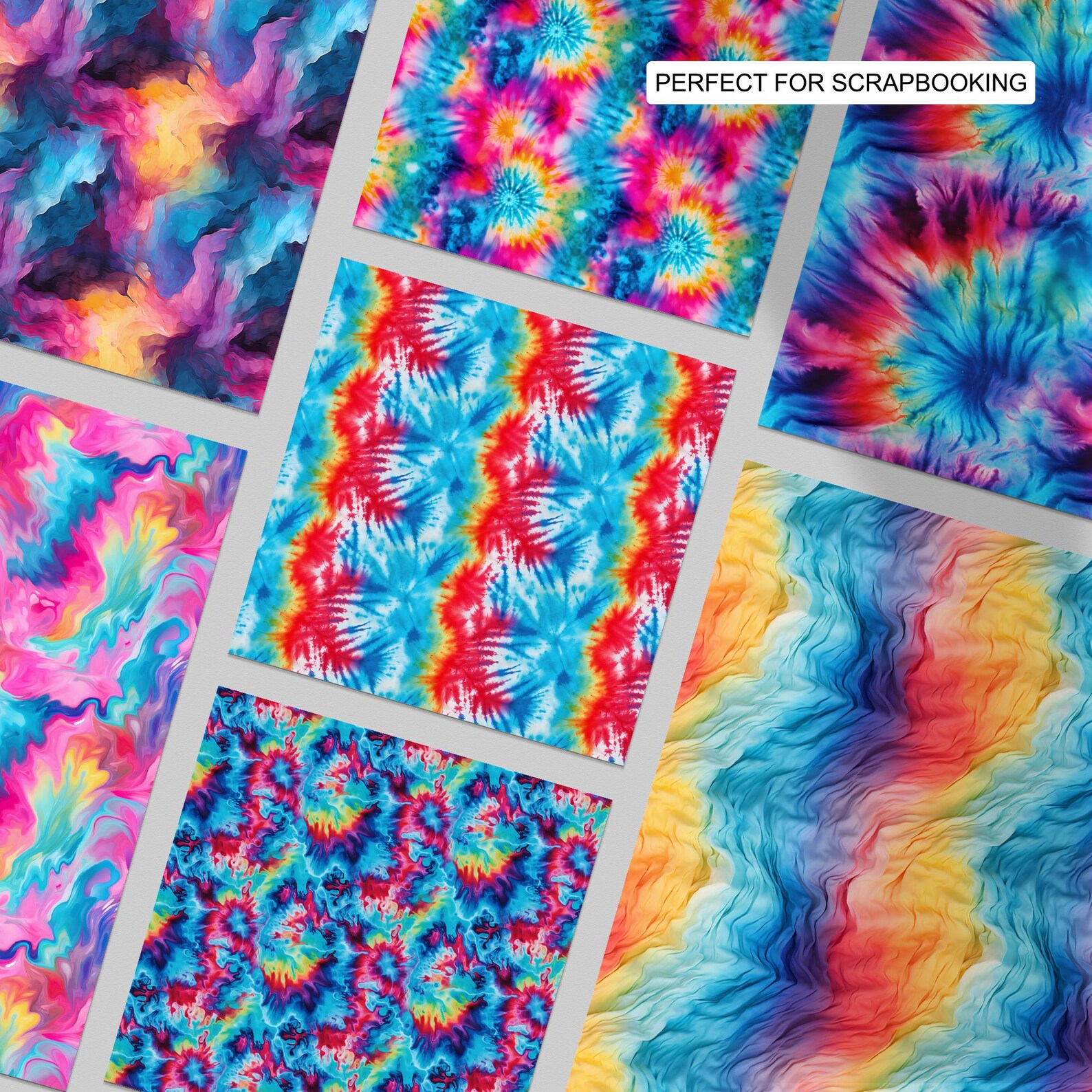120 Tie-dye Seamless Pattern | Digital Seamless Pattern Spiral Tie Dye ...