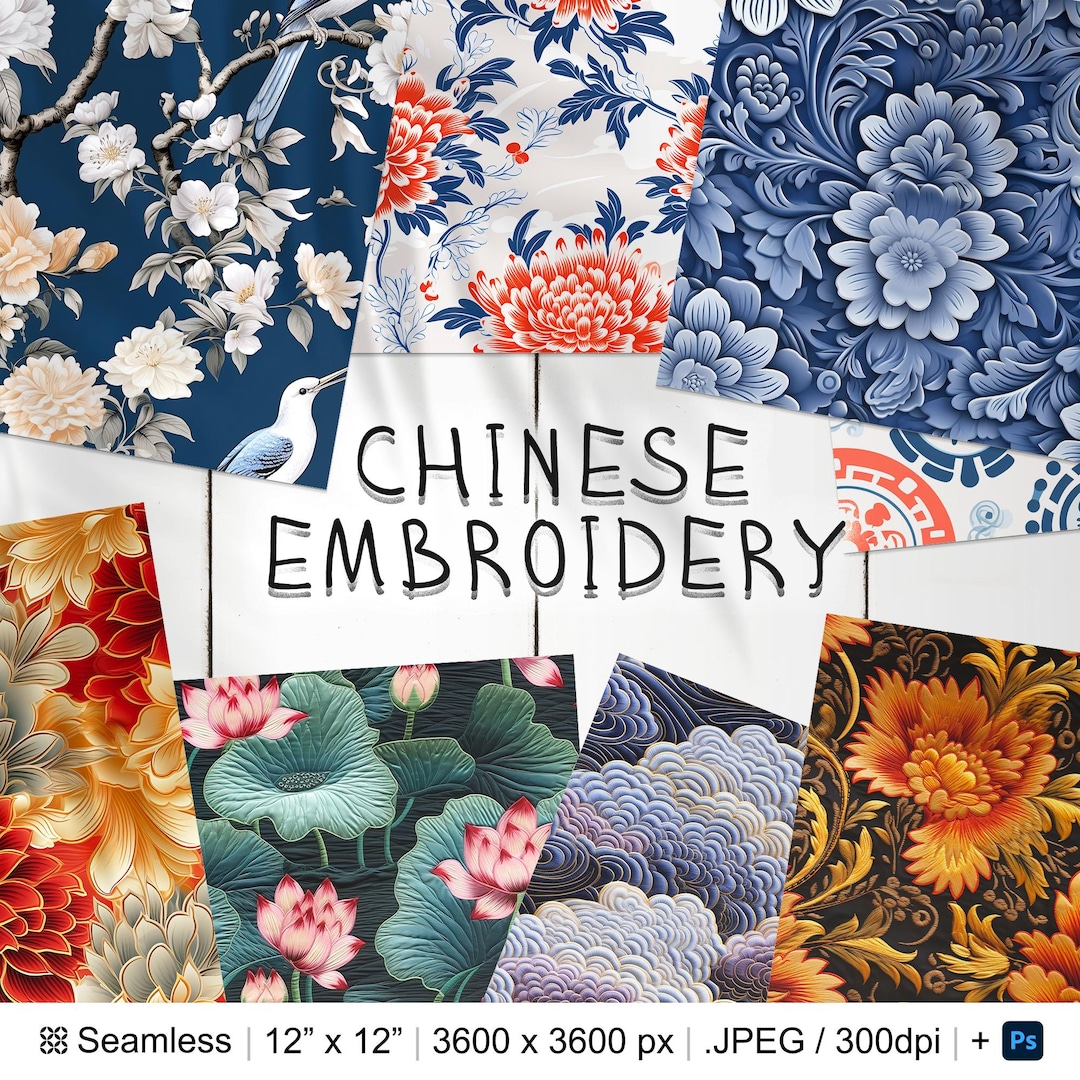 101 Traditional Chinese Fabric Seamless Pattern | Digital Seamless ...